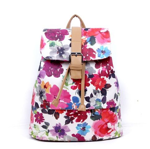 Printed Flora Backpack B on Luulla
