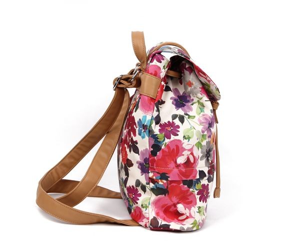 Printed Flora Backpack B on Luulla
